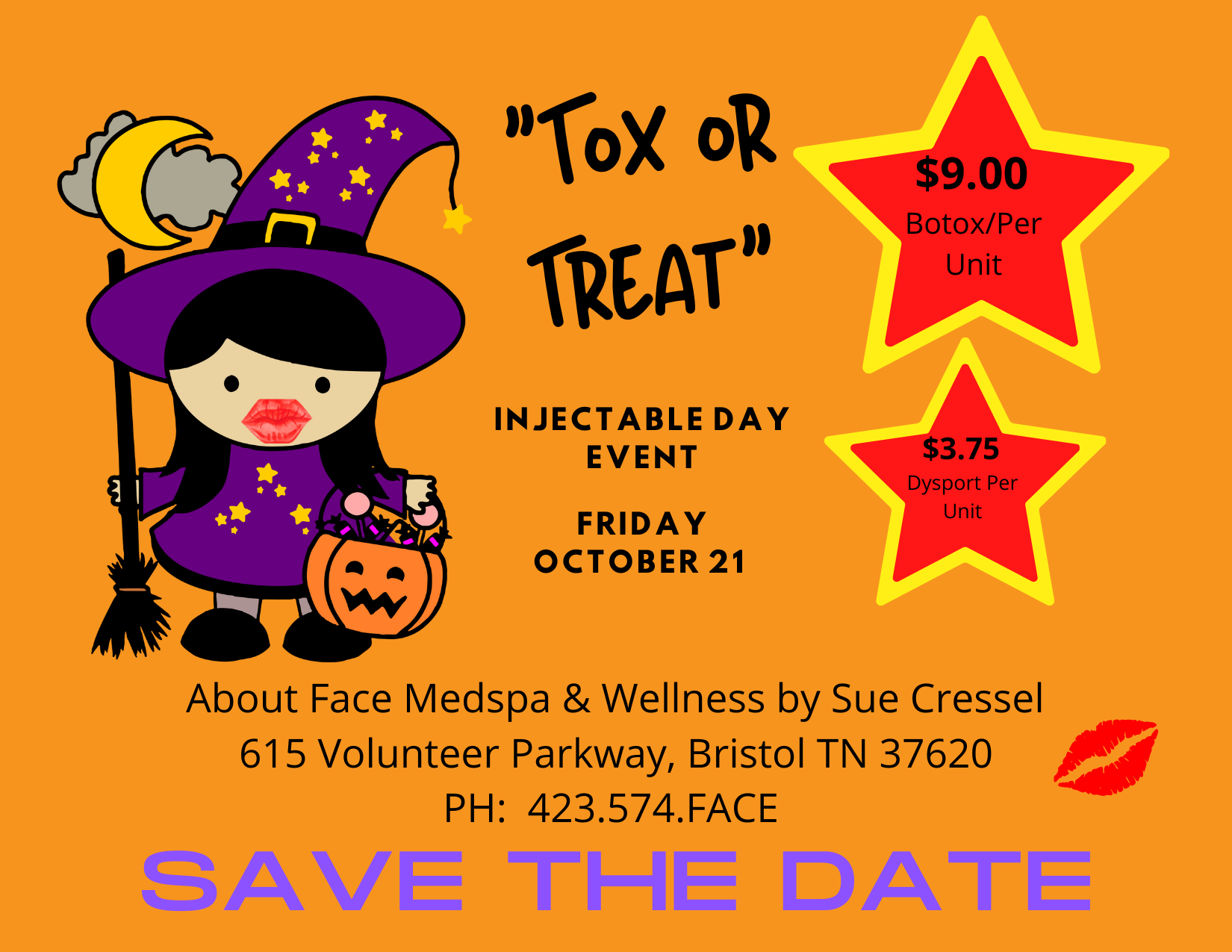 Tox or Treat! - About Face Medspa & Wellness
